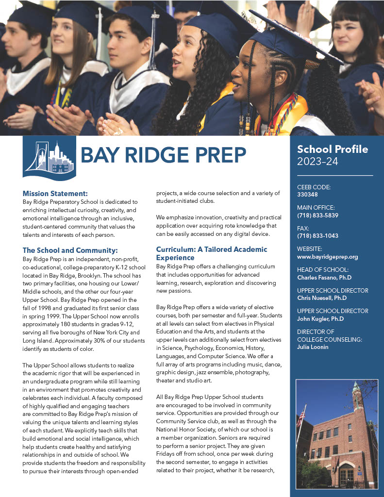College Guidance - Bay Ridge Prep